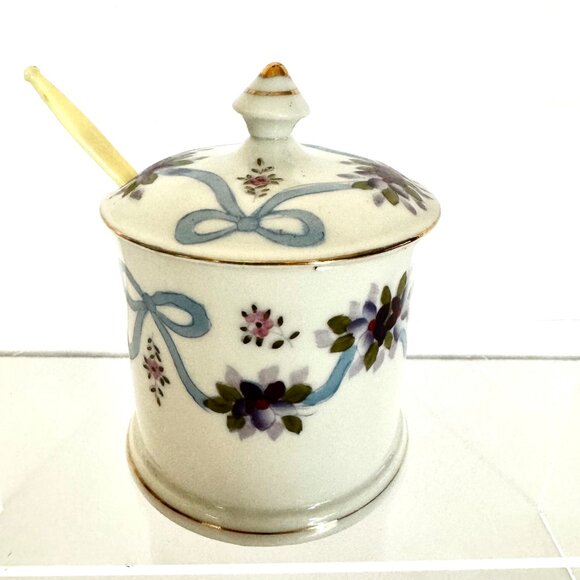 Nasco | Dining | Nasco Imperial Ribbon Flower Porcelain Covered Jam ...